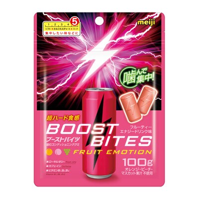 BOOST BITES FRUIT EMOTION 100g | グミ | 株式会社 明治 - Meiji Co., Ltd.